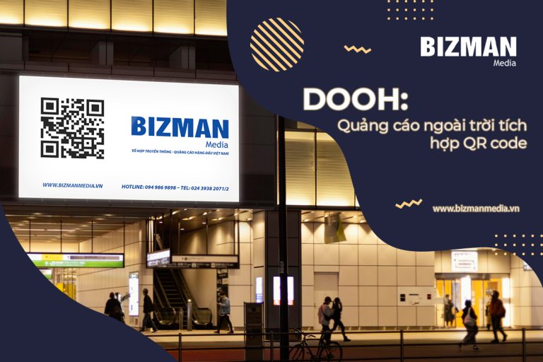 Quảng cáo ngoài trời tích hợp QR code