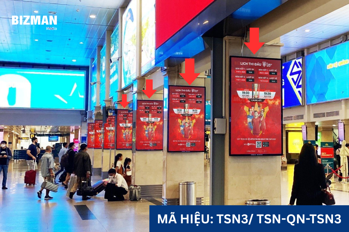 Màn hình LED cảng HKQT – Tân Sơn Nhất – Quốc Nội – TSN3